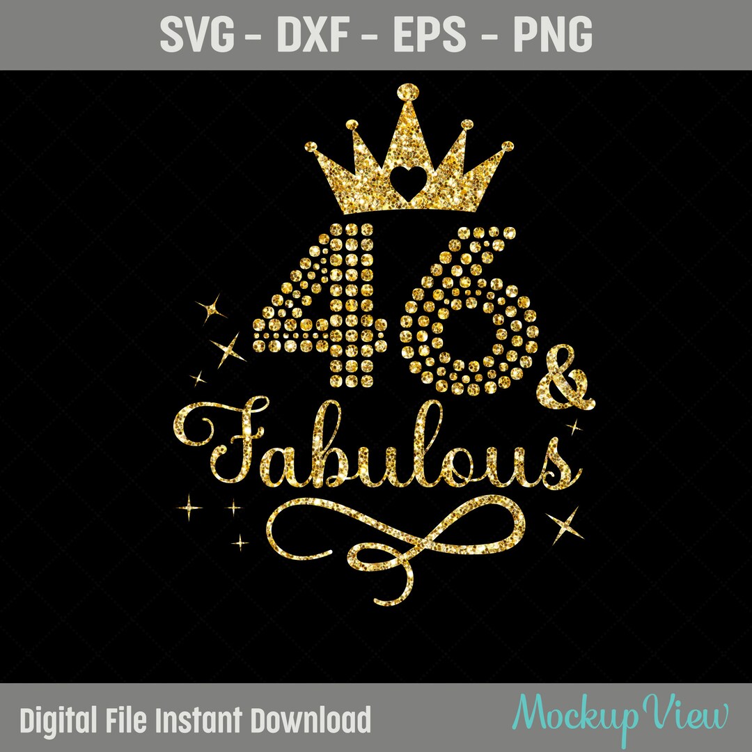46th Fabulous SVG 46th Birthday Girl Svg It's My 46th - Etsy Australia