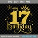 It's My 17th Birthday SVG, 17 Years Old Birthday Girl Svg, 17 Years Old ...
