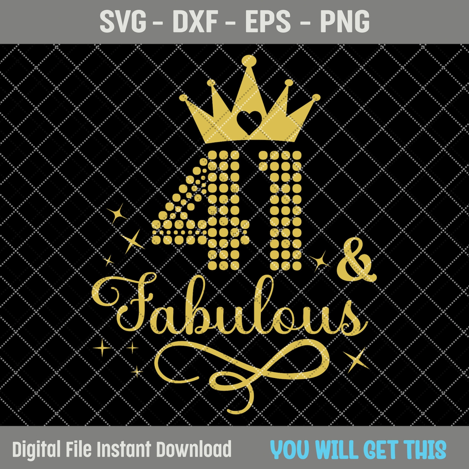 41st Fabulous SVG, 41st Birthday Girl Svg, It's My 41st Birthday Shirt ...