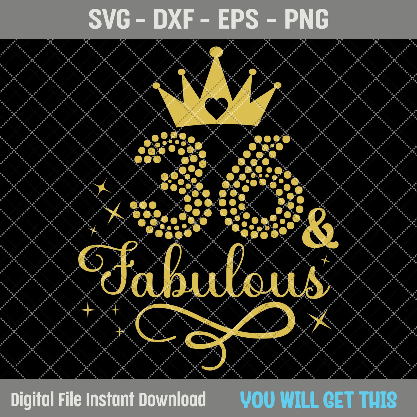 36th Fabulous SVG, 36th Birthday Girl Svg, It's My 36th Birthday Shirt ...