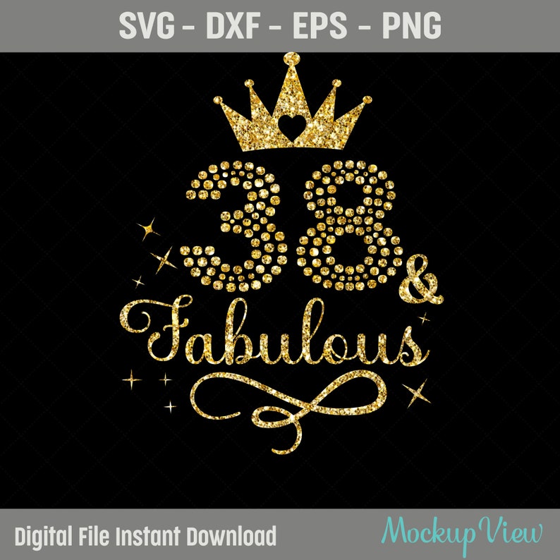38th Fabulous SVG 38th Birthday Girl Svg It's My 38th - Etsy