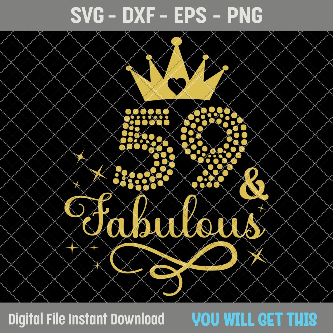 59th Fabulous SVG, 59th Birthday Girl Svg, It's My 59th Birthday Shirt ...