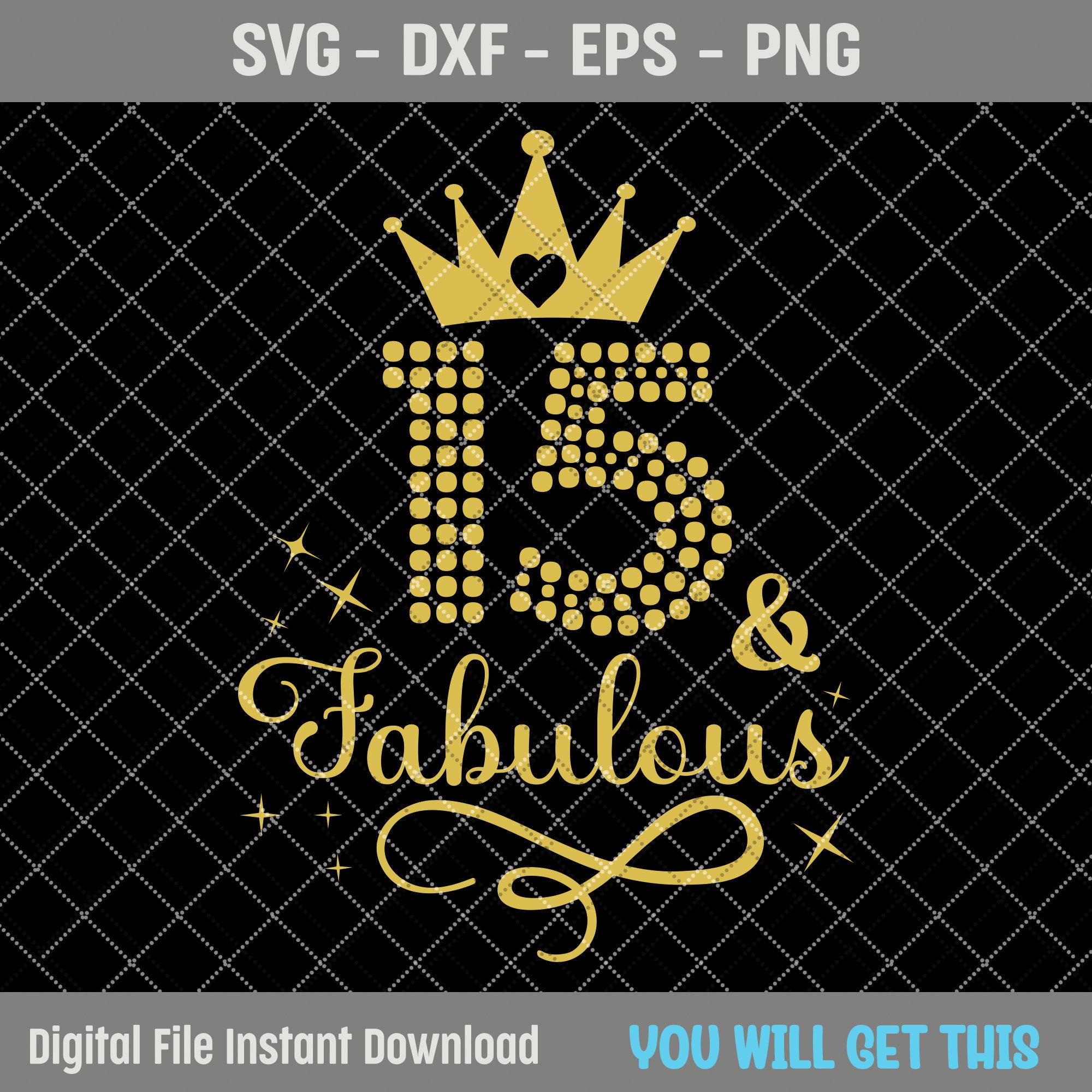 15 and Fabulous SVG, 15th Birthday Girl Svg, It's My 15th Birthday ...