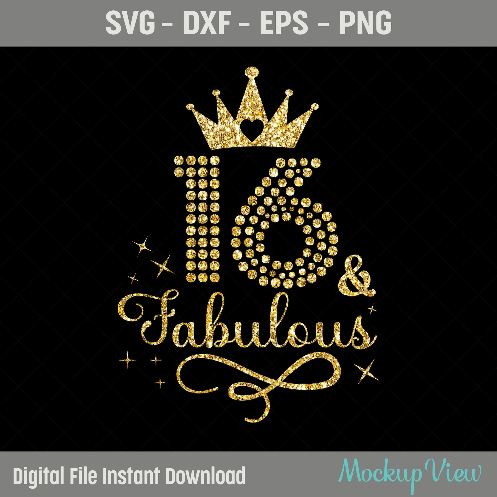 16 and Fabulous SVG, 16th Birthday Girl Svg, It's My 16th Birthday ...