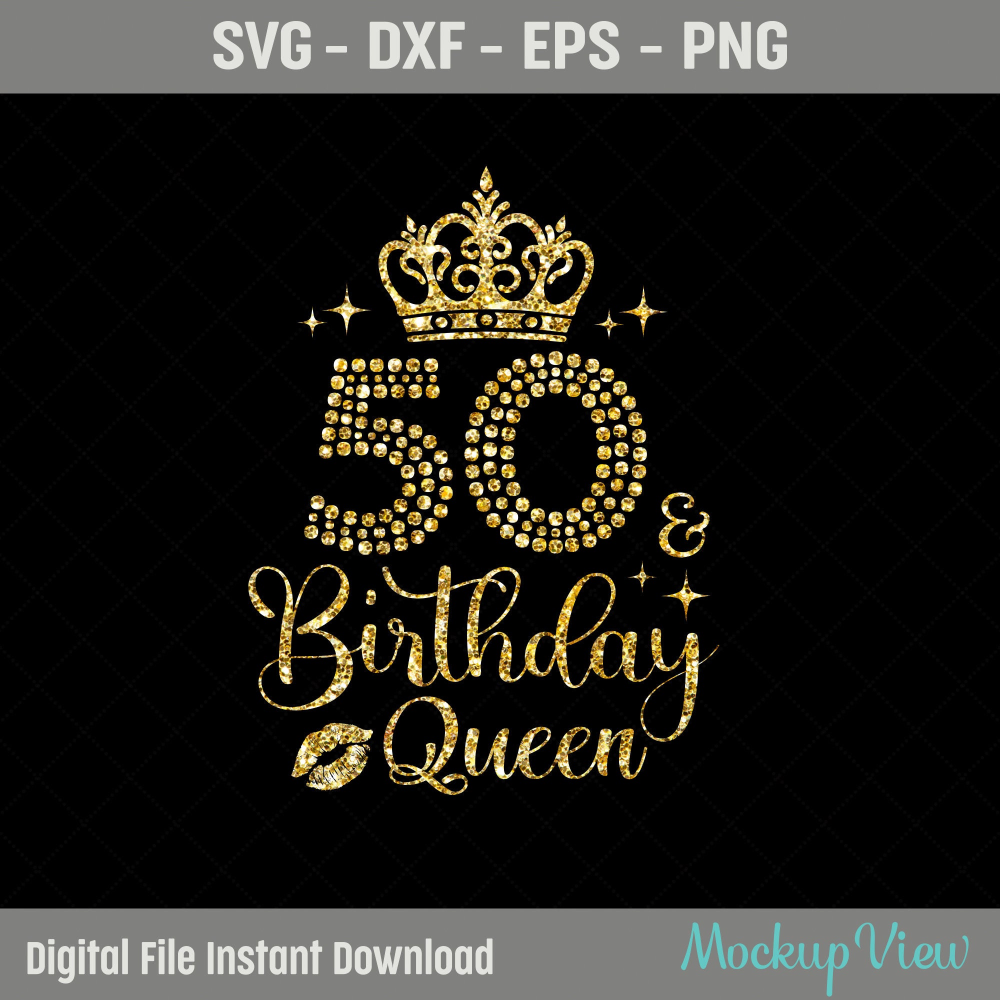 50th Birthday Queen SVG, Birthday Diva Svg, Birthday Queen Svg, 50th ...
