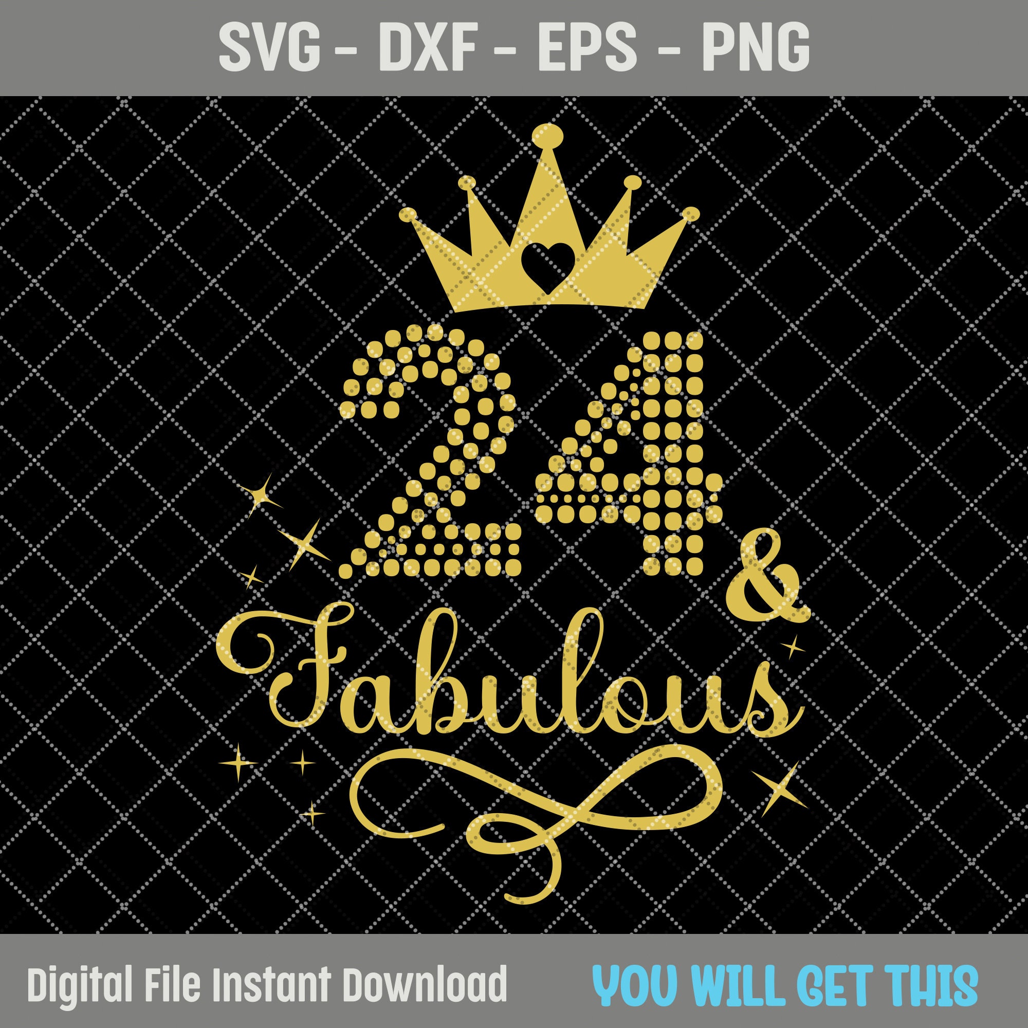 24th Fabulous SVG, 24th Birthday Girl Svg, It's My 24th Birthday Shirt ...