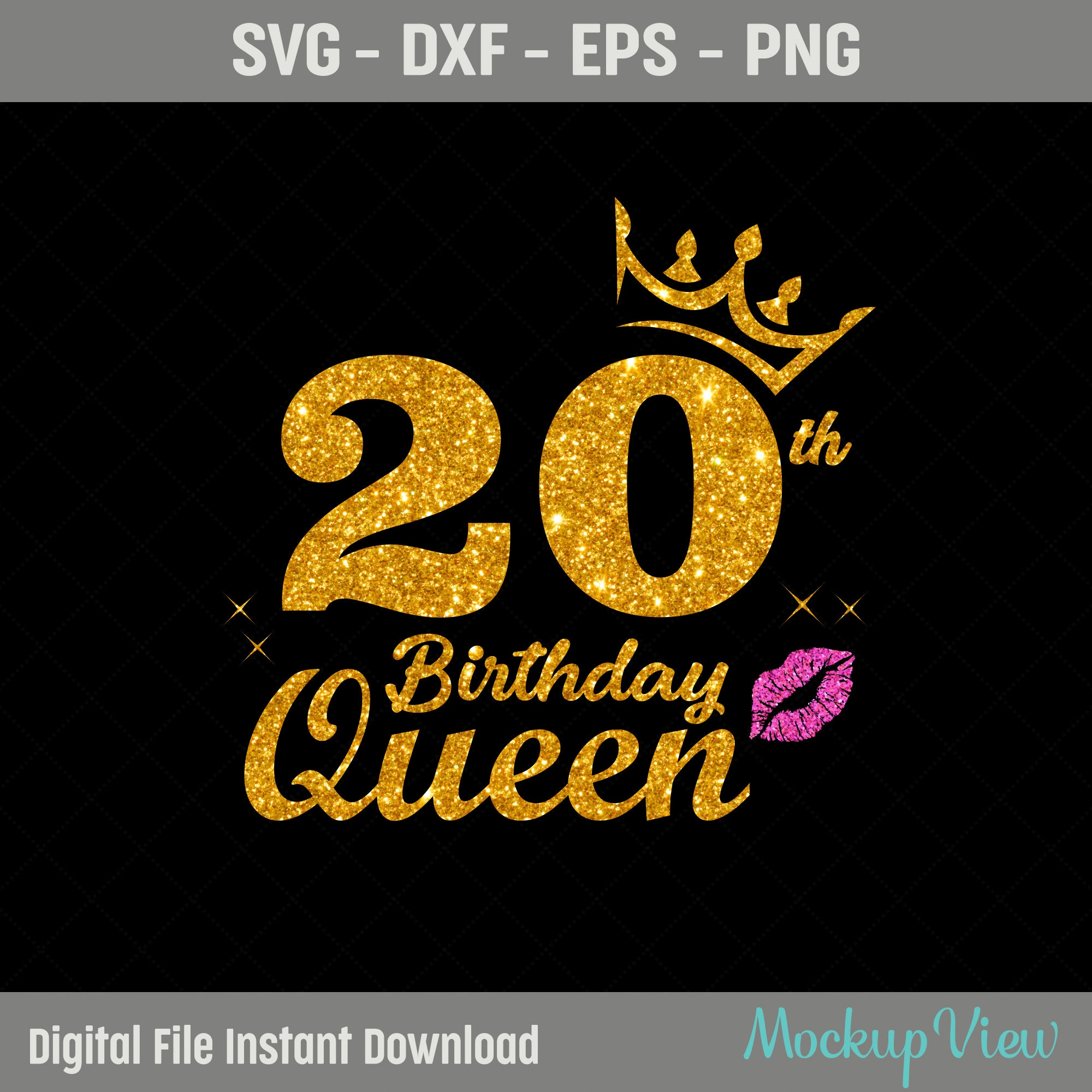 20th Birthday Queen SVG, Birthday Diva Svg, Birthday Queen Svg, 20th ...