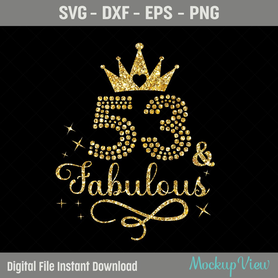 53rd Fabulous SVG 53rd Birthday Girl Svg It's My 53rd - Etsy