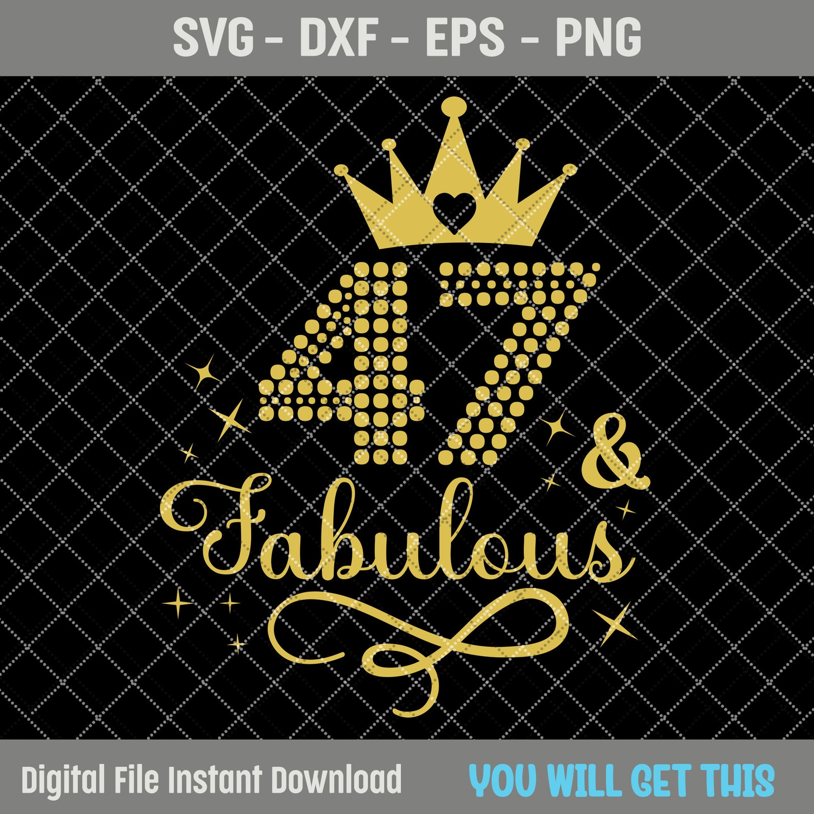 47th Fabulous SVG, 47th Birthday Girl Svg, It's My 47th Birthday Shirt ...