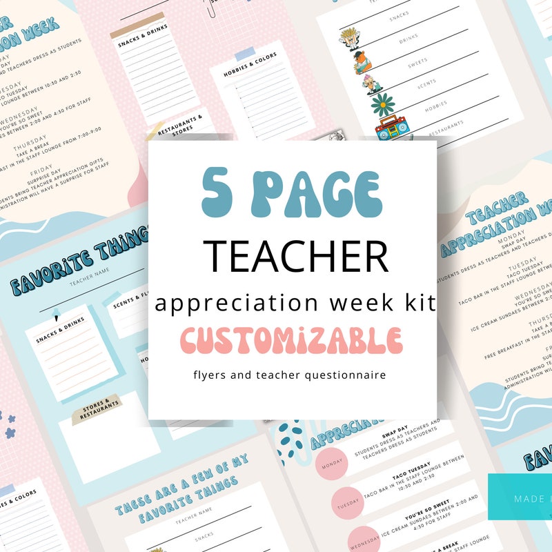 Teacher Appreciation Week - Etsy