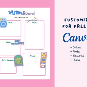 Student Vision Board, Student Vision Board Kit, Student Goal Setting ...