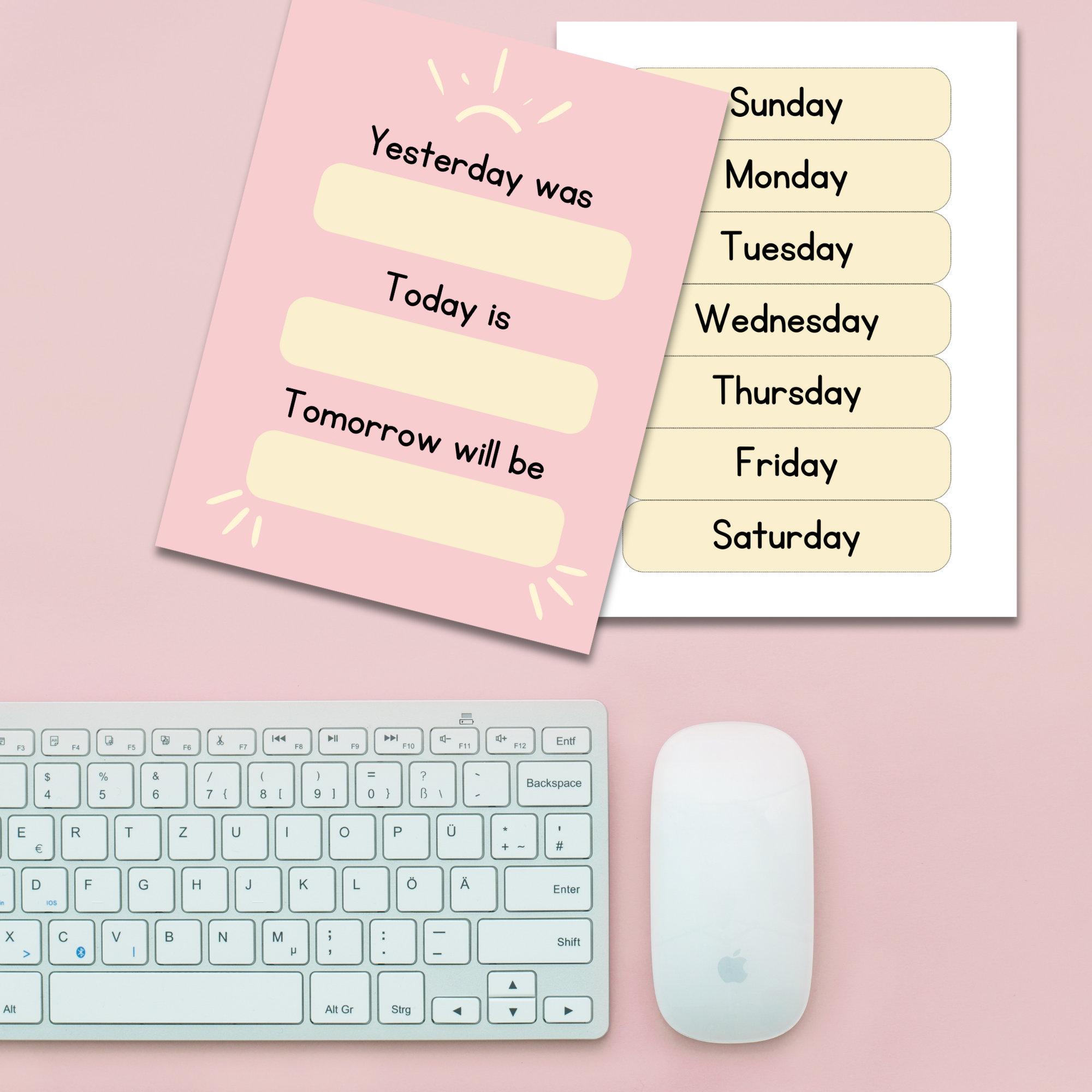 Flamingo Classroom Calendar Kit, Welcome to the Flock Theme Calendar ...