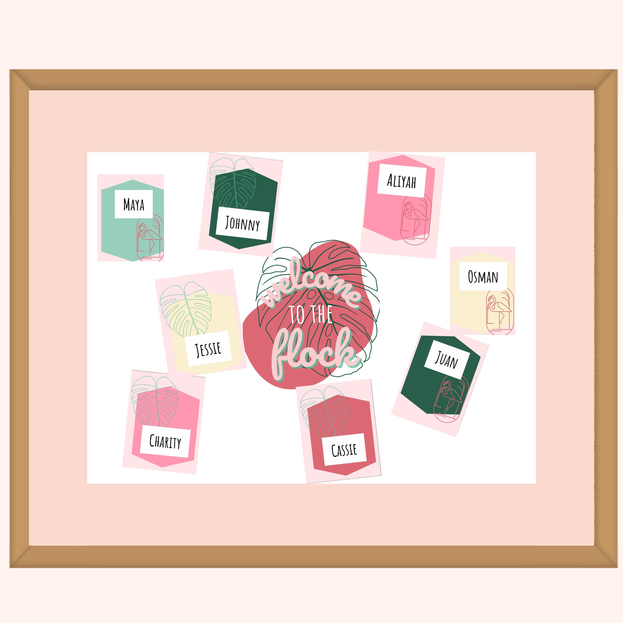 Welcome to the Flock - Tropical Flamingo Theme- Classroom Door and ...