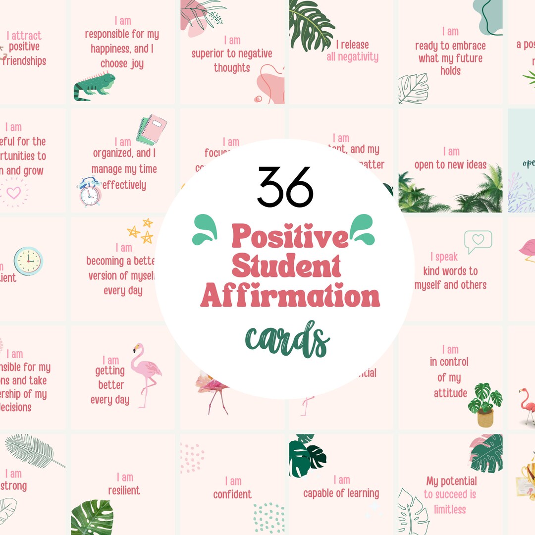Daily Student Affirmation Cards, Affirmation Station Classroom, Welcome ...