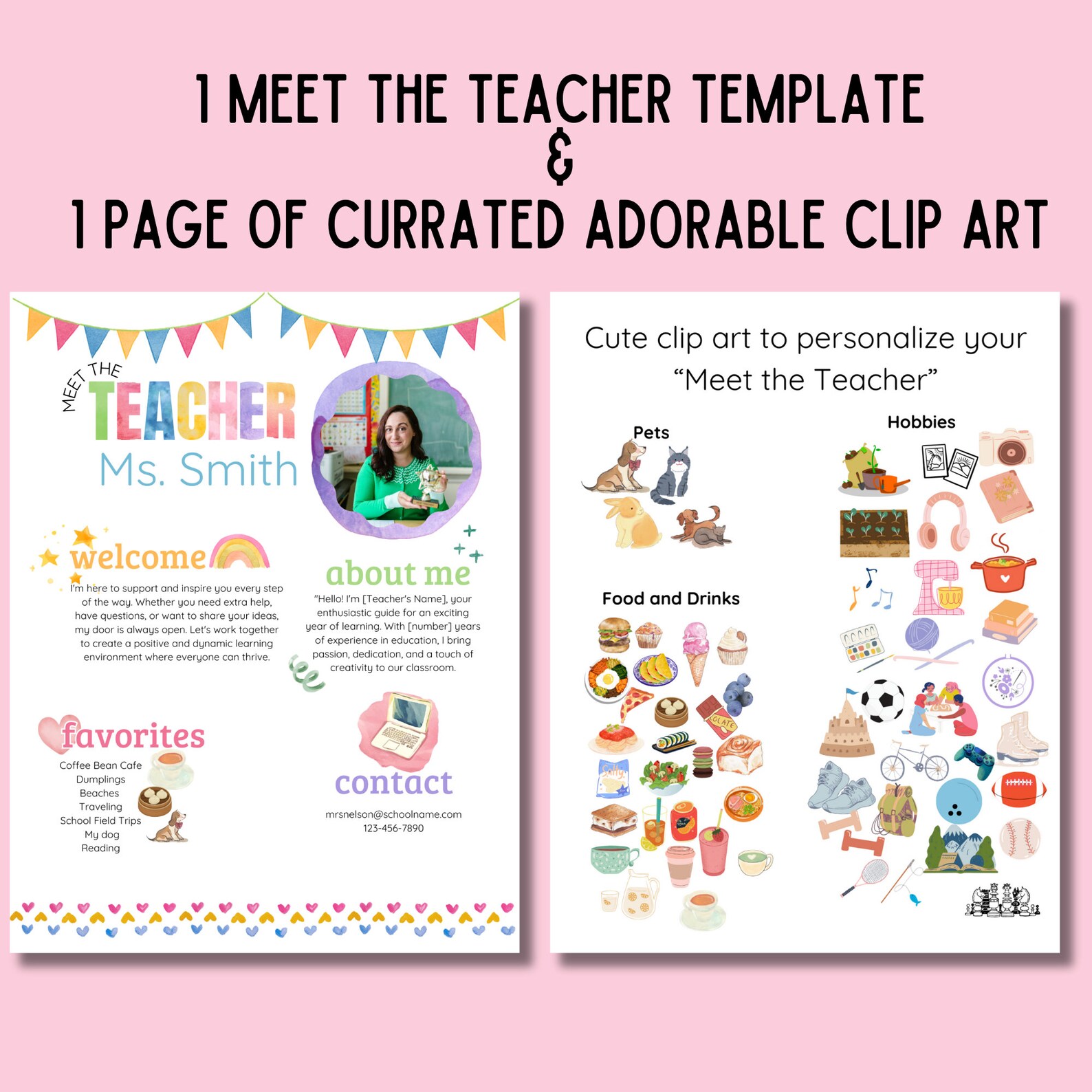 Colorful Watercolor Meet the Teacher, Colorful Meet the Teacher ...