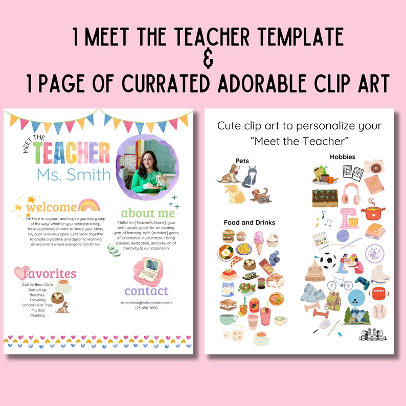 Colorful Watercolor Meet the Teacher, Colorful Meet the Teacher ...