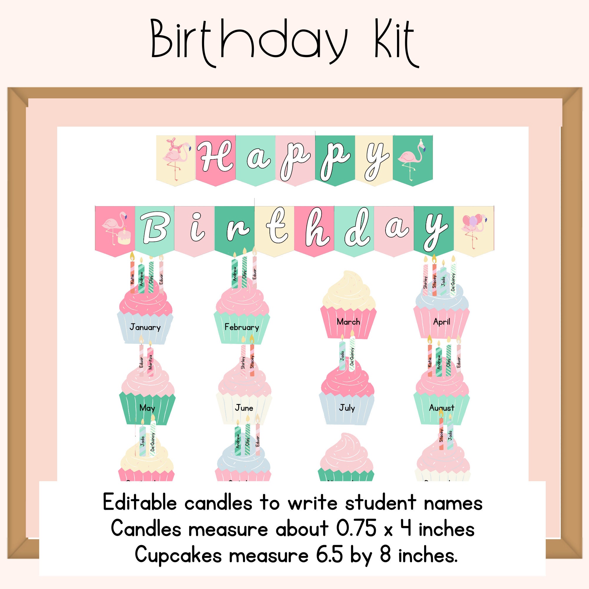 Flamingo Classroom Decor Bundle, Welcome to the Flock Printable ...