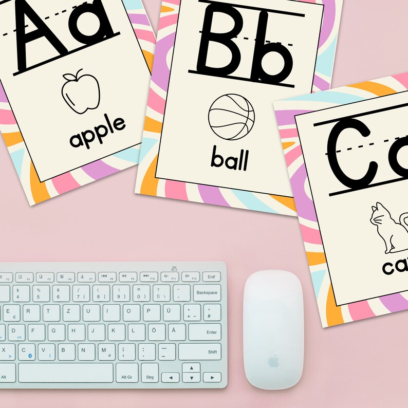 Retro Groovy 70s Classroom Decor, Classroom Alphabet Letters and ...