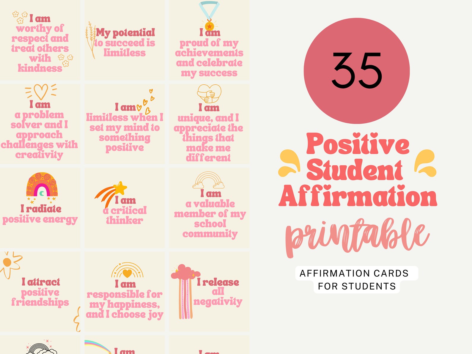 Daily Student Affirmation Cards, Affirmation Station Classroom ...