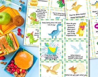 Dinosaur Lunch Notes, Dino Lunch Box Notes, School Lunch Notes ...