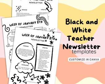 Monthly Classroom Newsletter, Colorful Class Newsletter, Elementary ...