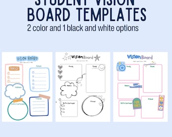 Student Vision Board, Student Vision Board Kit, Student Goal Setting ...