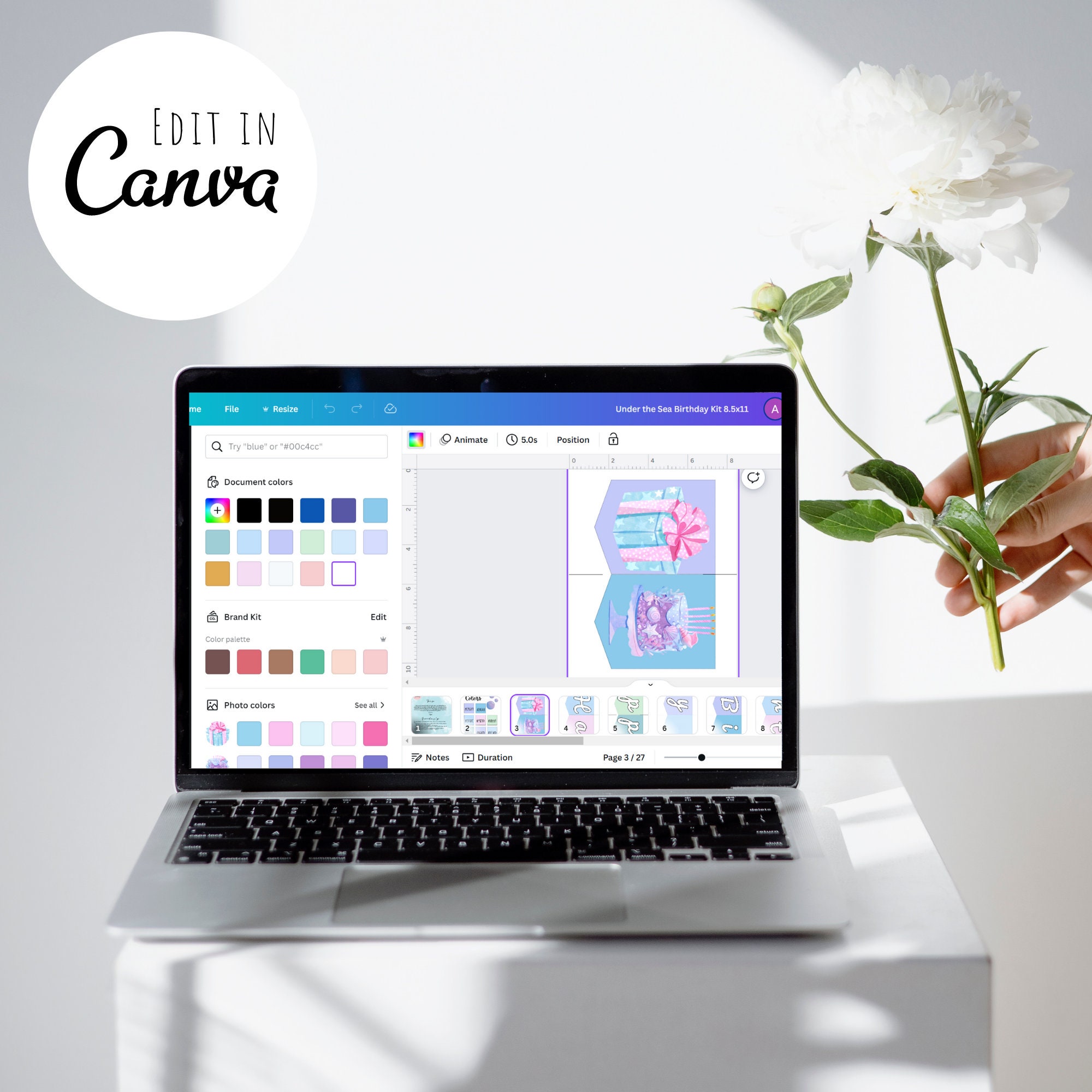 Under the Sea Classroom Decor, Birthday Bulletin Board Kit, Ocean Theme ...