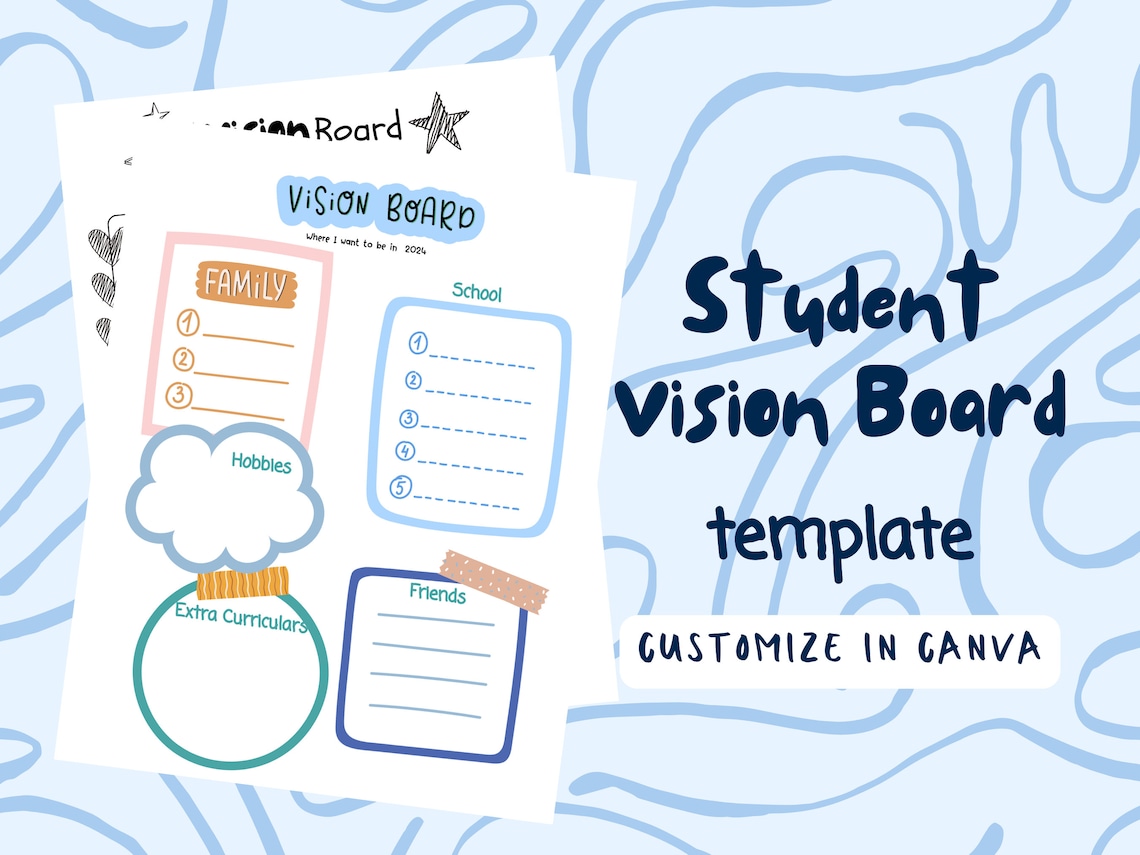 Student Vision Board, Student Vision Board Kit, Student Goal Setting ...