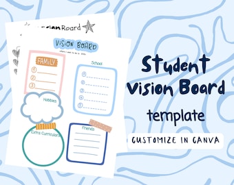 Student Vision Board, Student Vision Board Kit, New Yeargoal Setting ...