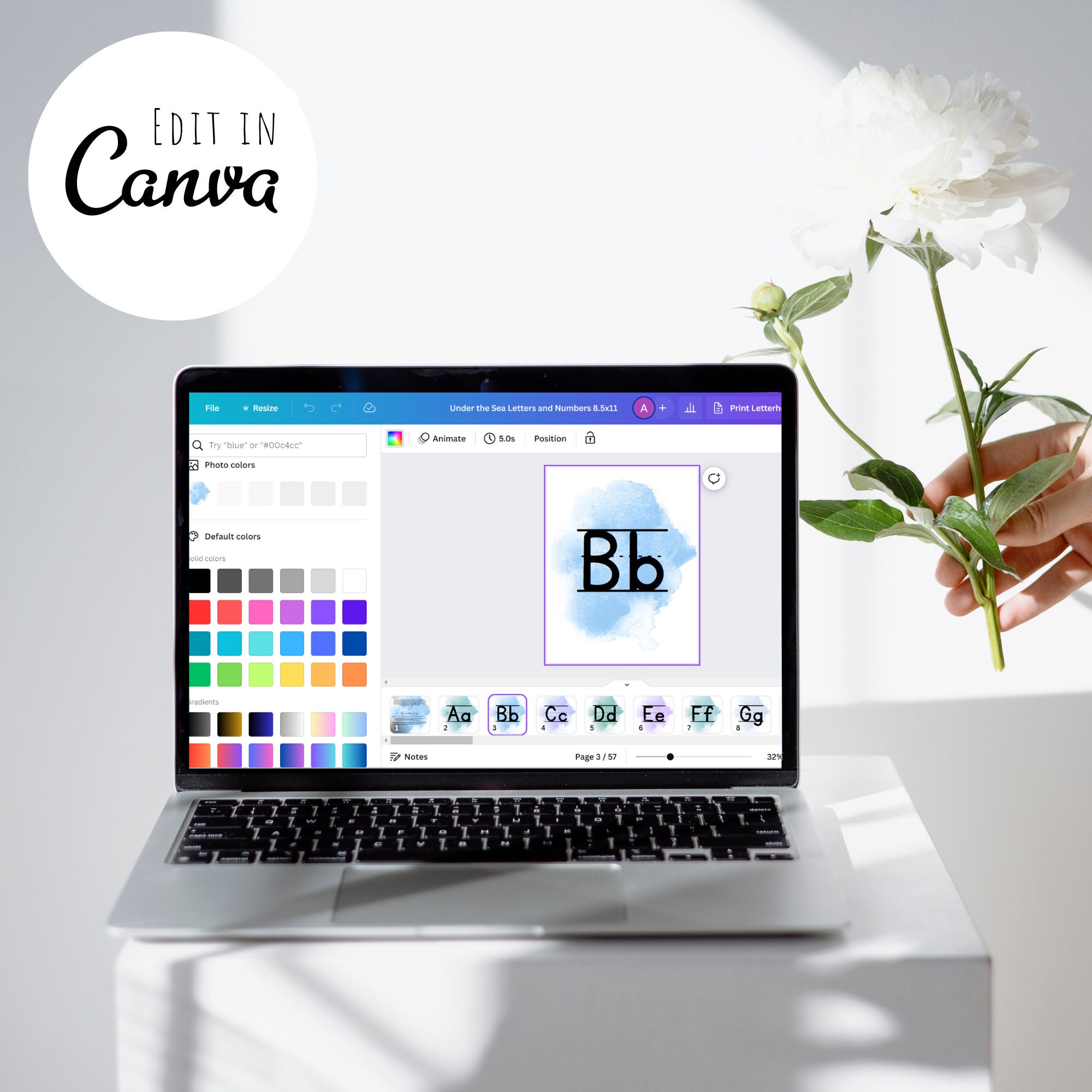 Under the Sea Classroom Decor Bundle, Watercolor Classroom Decor Bundle ...