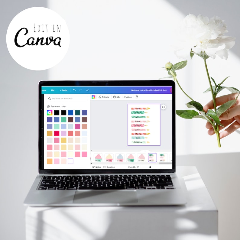 Welcome to the Flock - Tropical Flamingo Theme - Birthday Bulletin ...