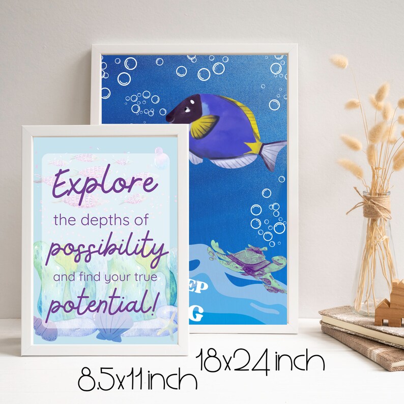 Under the Sea Classroom Decor Bundle, Watercolor Classroom Decor Bundle ...