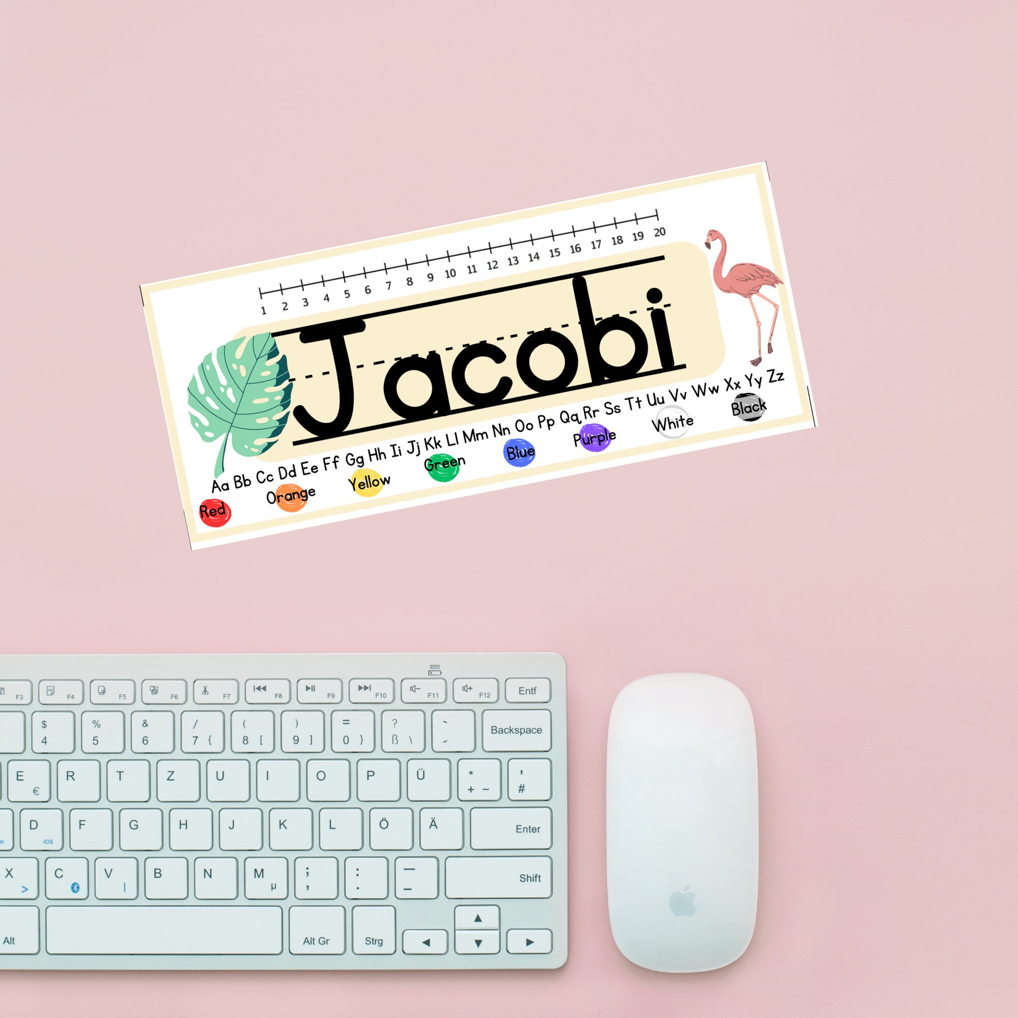 Flamingo Student Desk Printable Name Tags, Welcome to the Flock ...