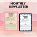 Monthly Newsletter, Colorful Retro Class Elementary Teacher Newsletter ...