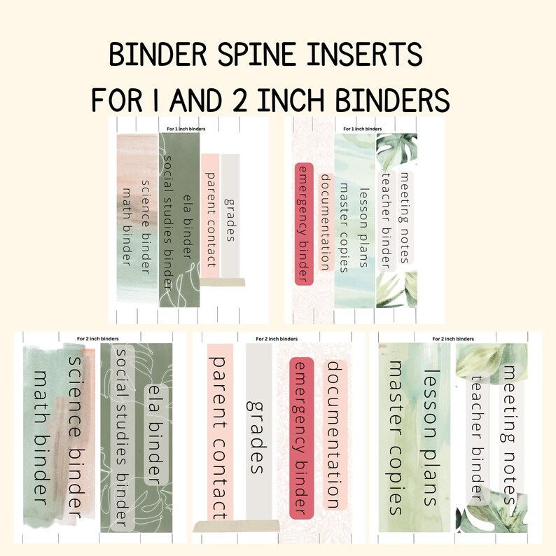 Welcome to the Flock Teacher Binder Covers and Spines, Flamingo ...