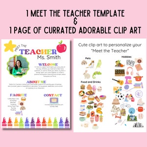 Bright Crayons Meet the Teacher, Colorful Meet the Teacher Template ...