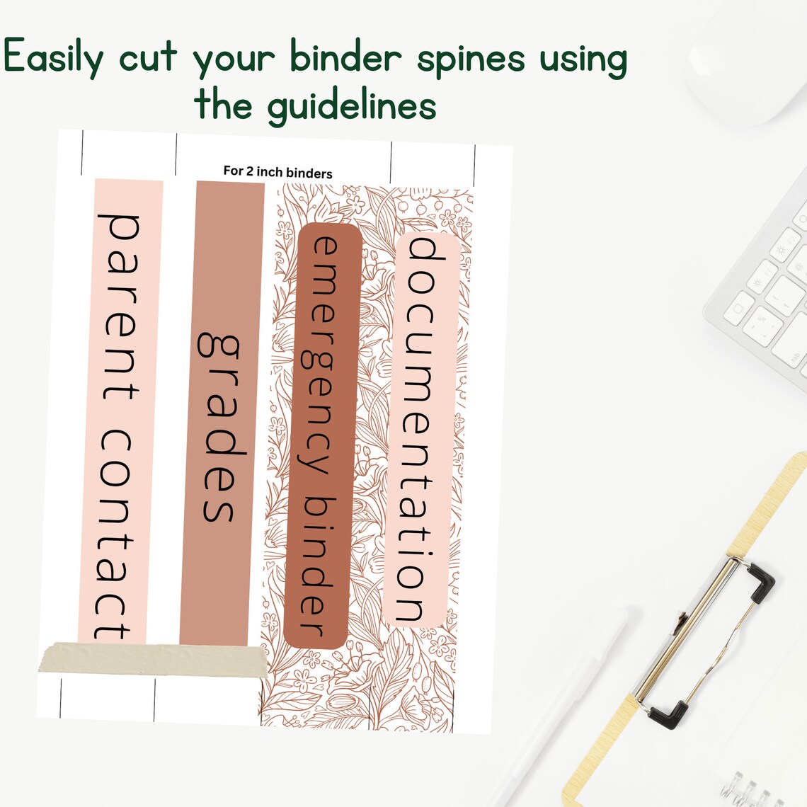 Boho Teacher Binder Covers and Spines, Boho Classroom Decor, Boho Back ...