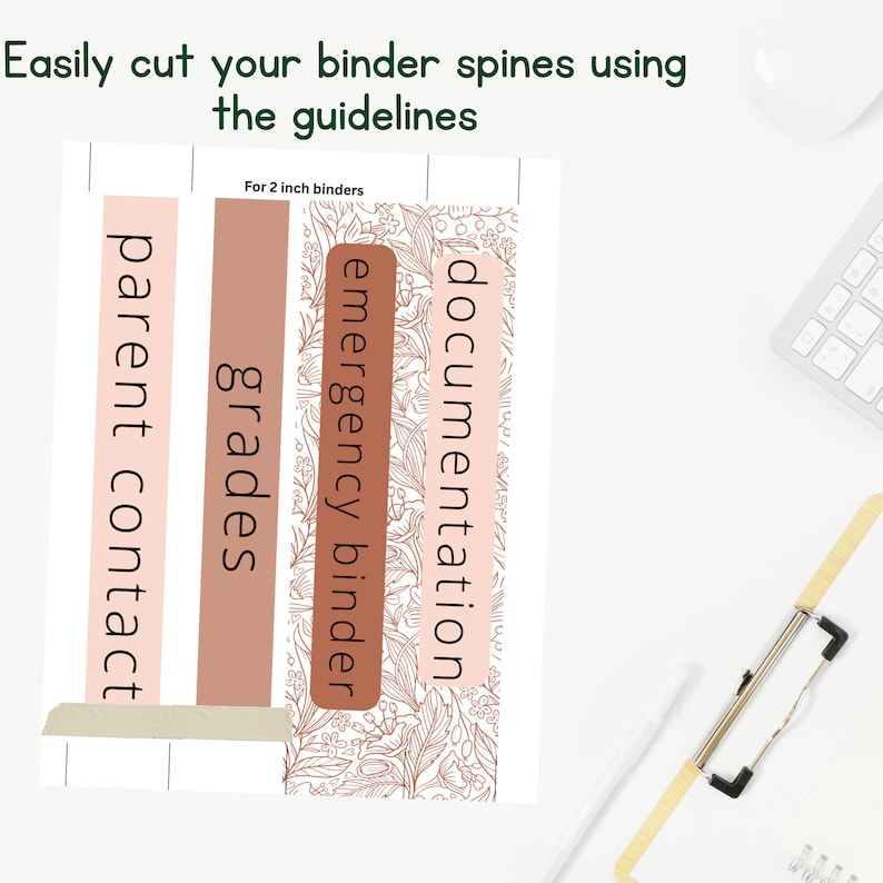 Boho Teacher Binder Covers and Spines, Boho Classroom Decor, Boho Back ...