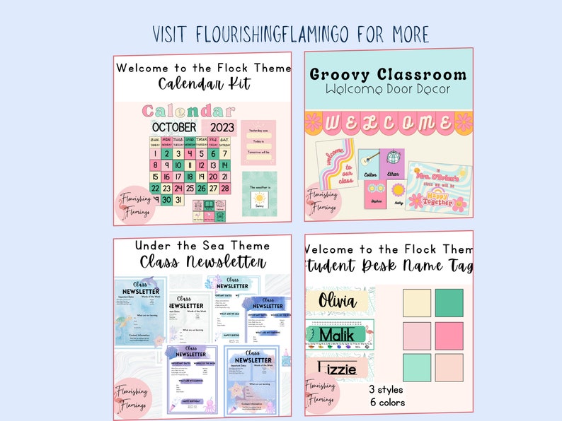 New Year Student Vision Board Worksheets, Student Vision Board Kit, New ...