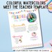 Neutral Meet the Teacher Template, Back to School Printable, Teacher ...