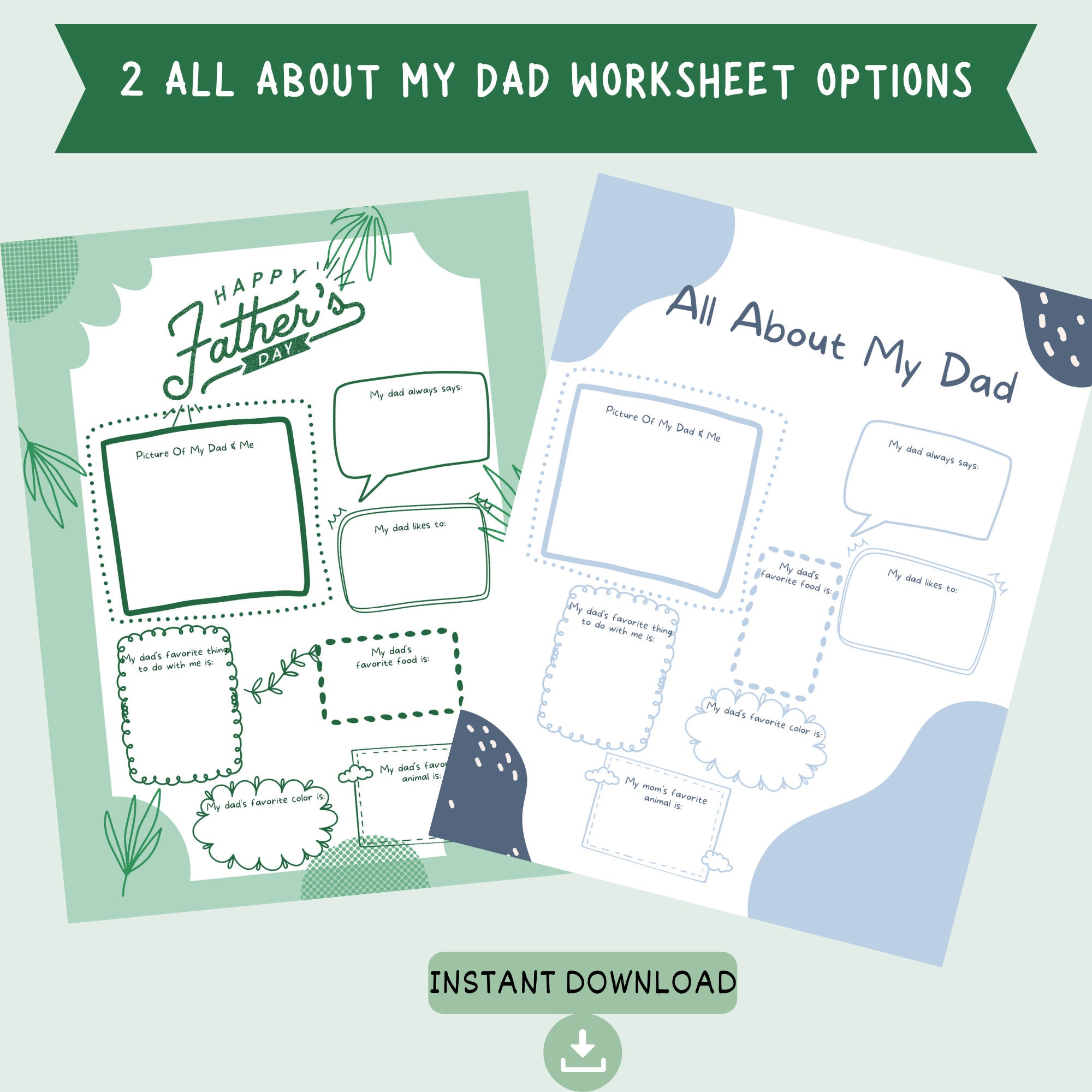All About Dad Worksheets, Fathers Day Handprint Crafts, Fathers Day ...