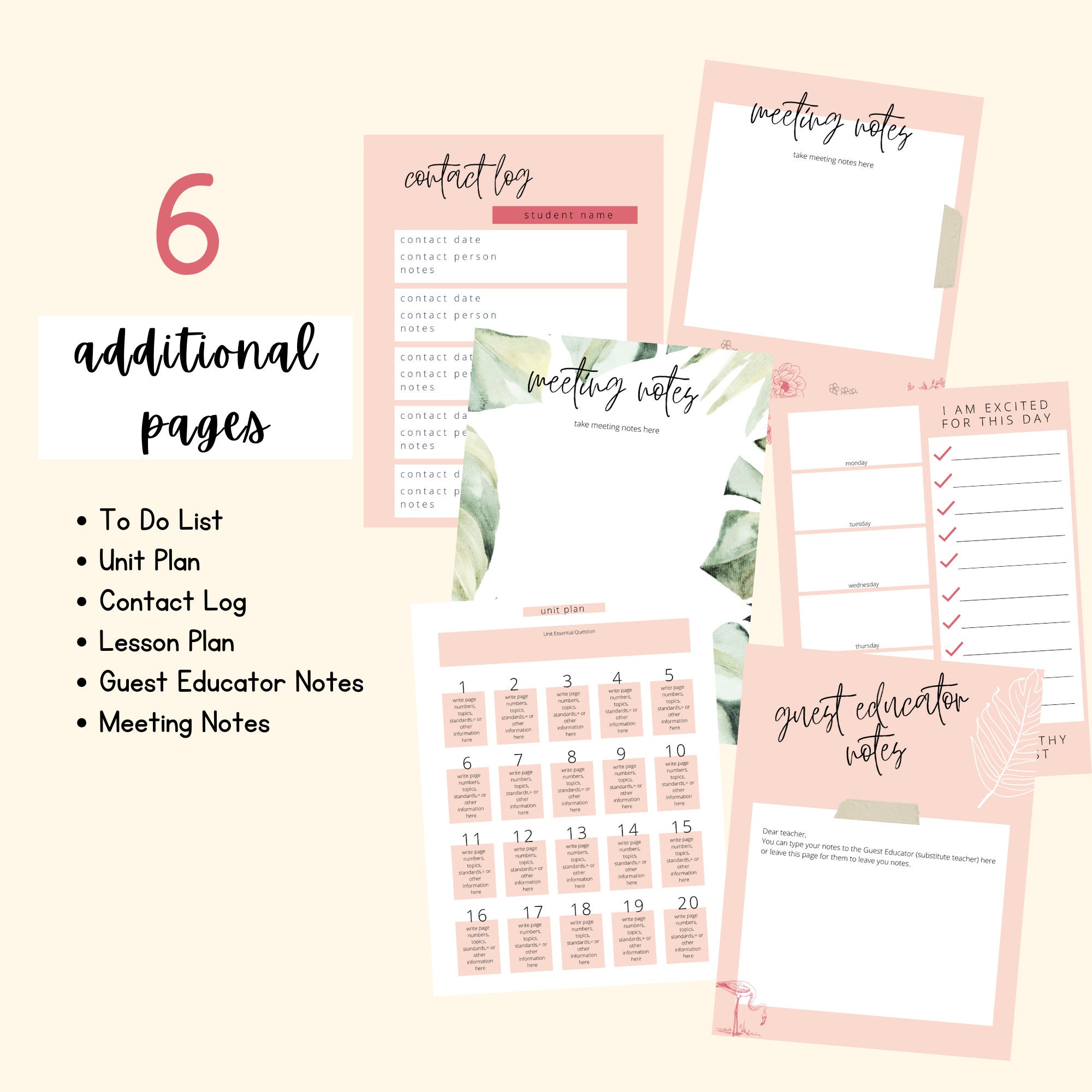 Welcome to the Flock Teacher Binder Covers and Spines, Flamingo ...