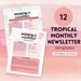 Monthly Classroom Newsletter, Colorful Class Newsletter, Elementary ...