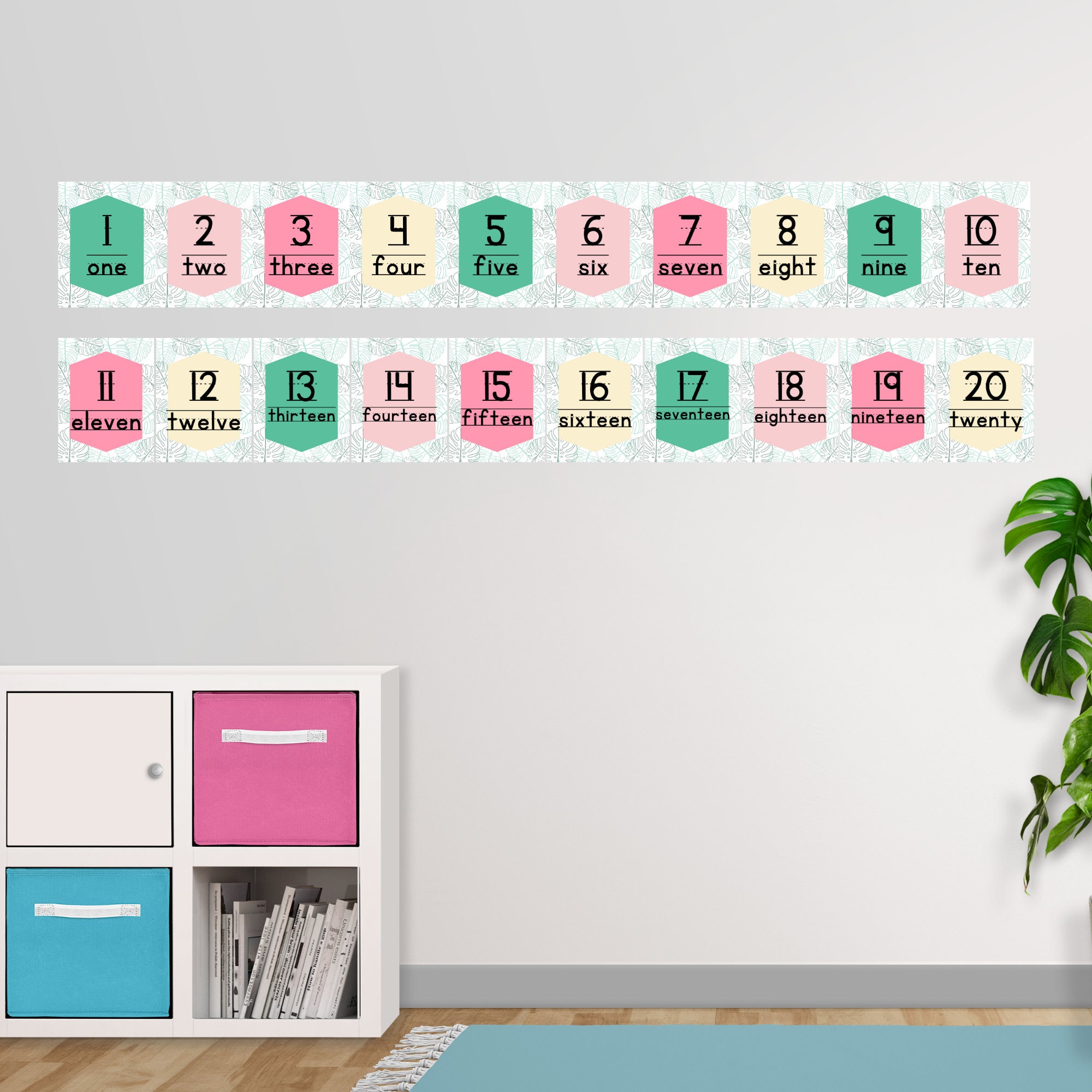 Welcome to the Flock - Tropical Flamingo Theme- Letters and Numbers ...