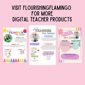 Colorful Watercolor Meet the Teacher, Colorful Meet the Teacher ...