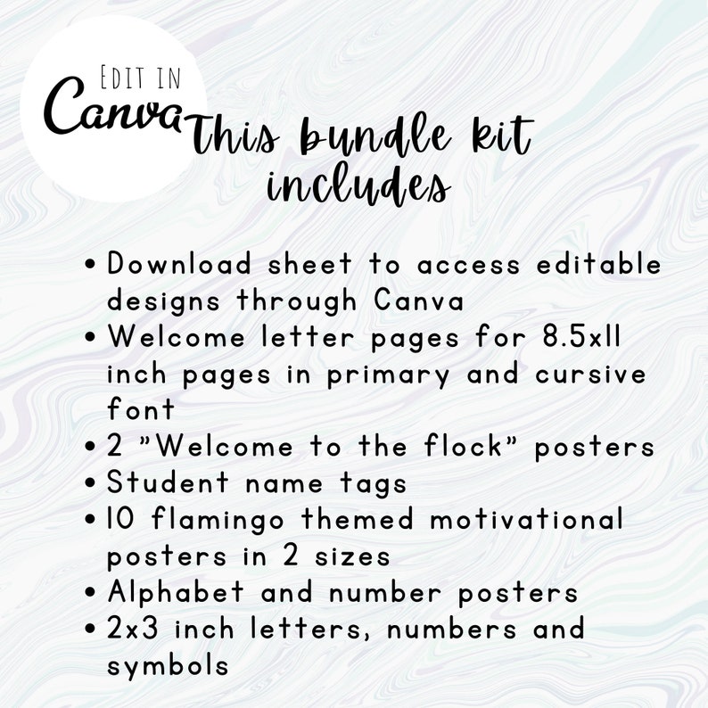 Flamingo Theme Classroom Decor Bundle, Welcome to the Flock Classroom ...