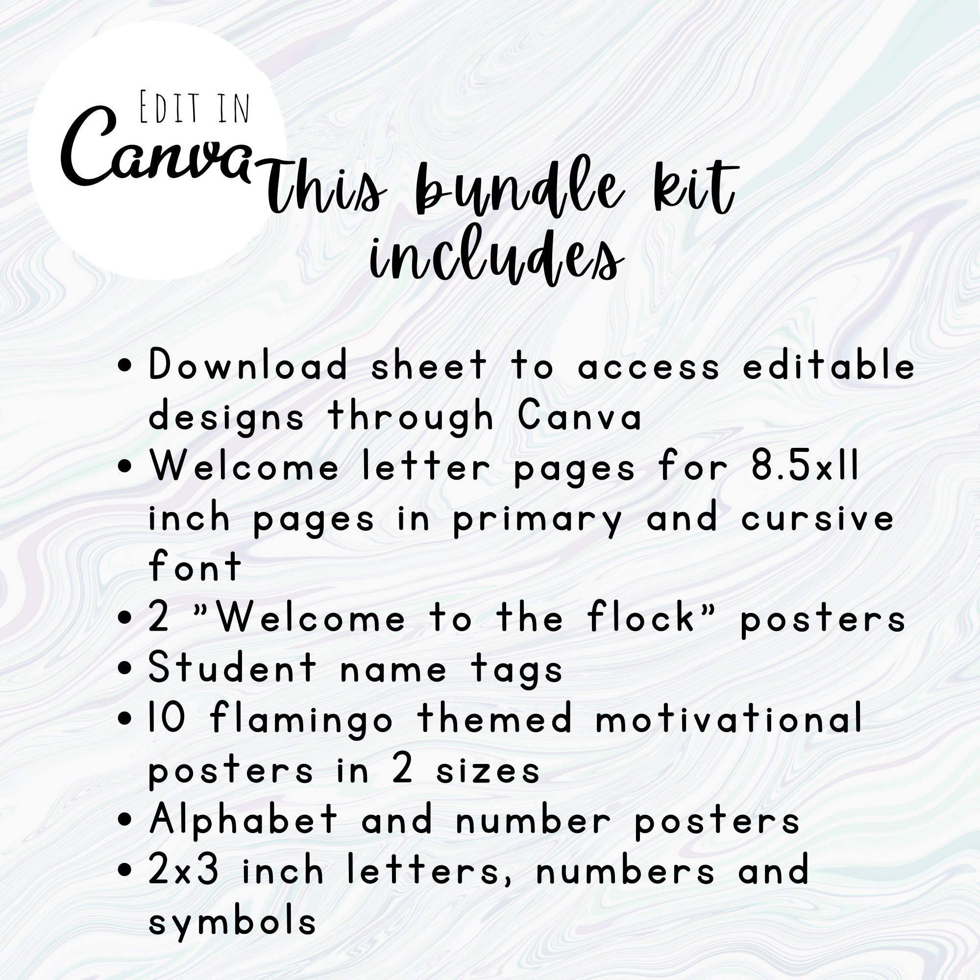 Flamingo Theme Classroom Decor Bundle, Welcome to the Flock Classroom ...