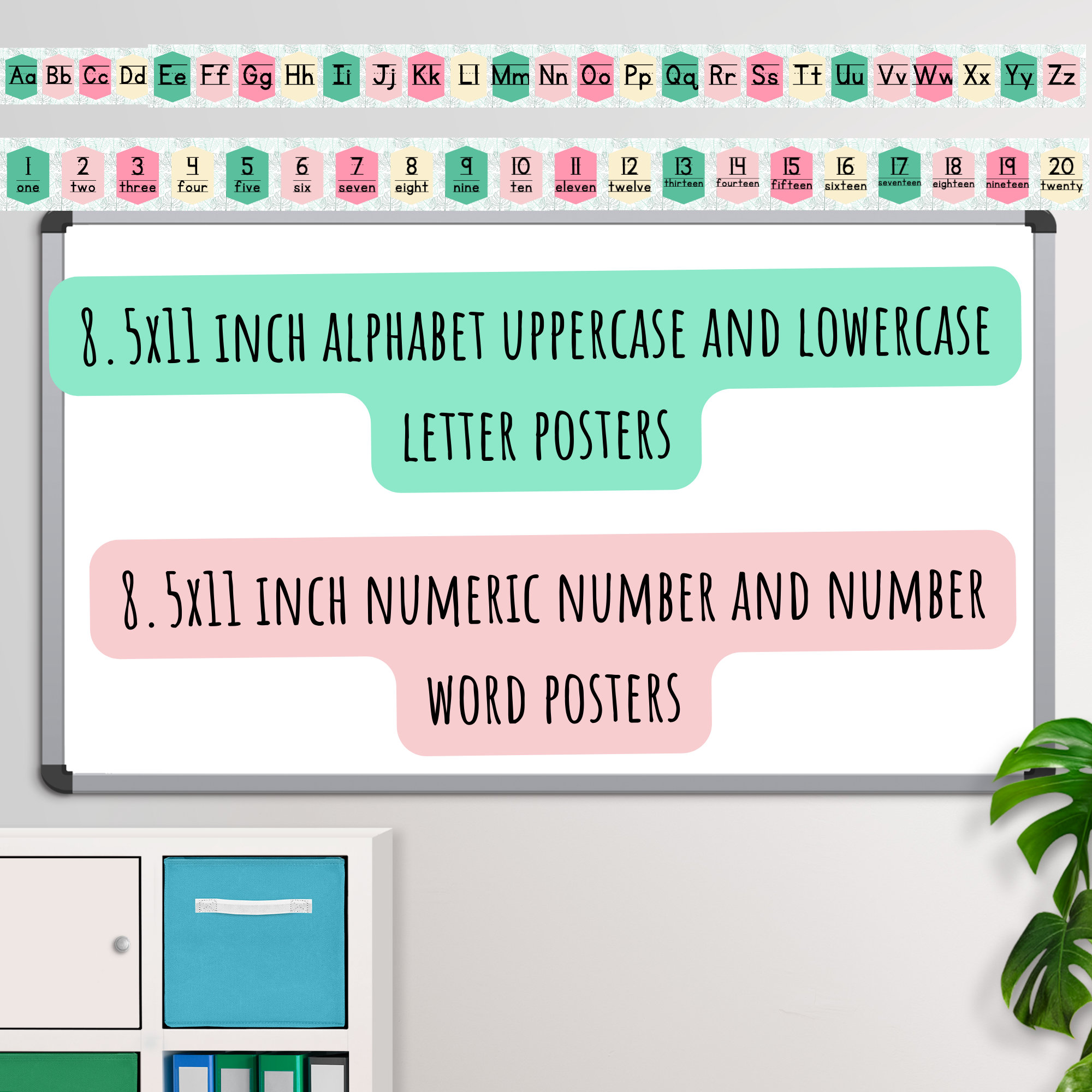 Welcome to the Flock - Tropical Flamingo Theme- Letters and Numbers ...