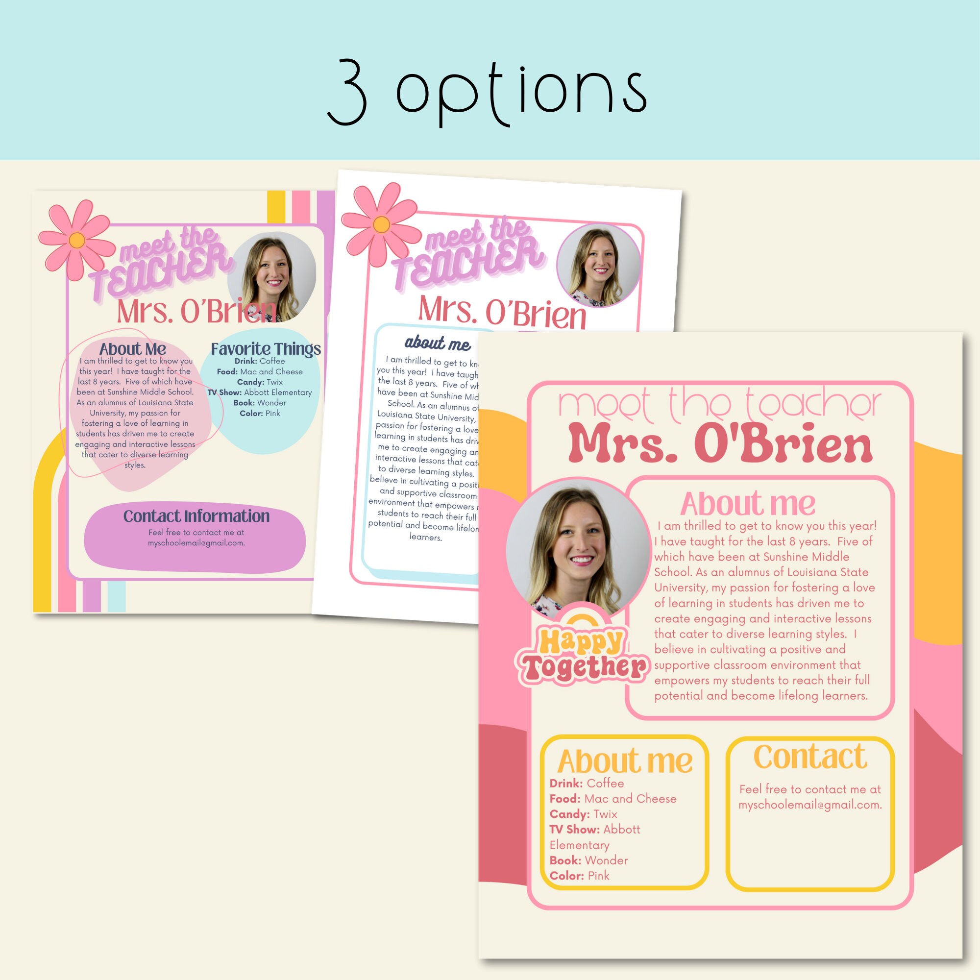 Groovy Meet the Teacher, Retro Meet the Teacher, 70s Meet the Teacher ...