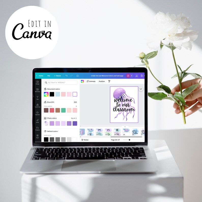 Under the Sea Classroom Decor - Watercolor - Welcome Sign - Etsy